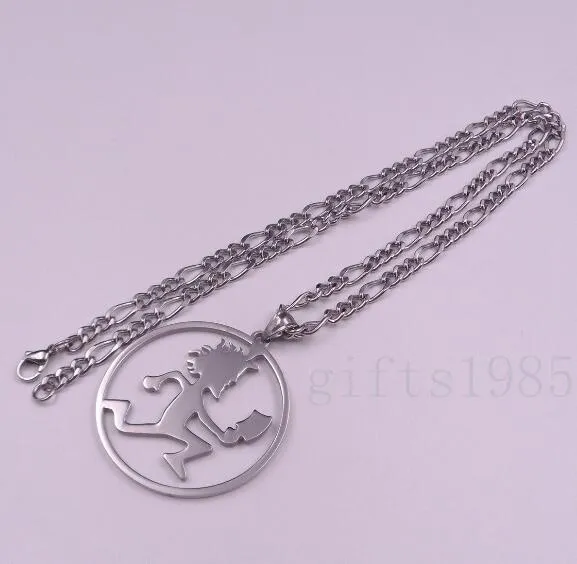 ICP Jewelry Punk Stainless Steel Hatchetman Pendant Necklace Round ...