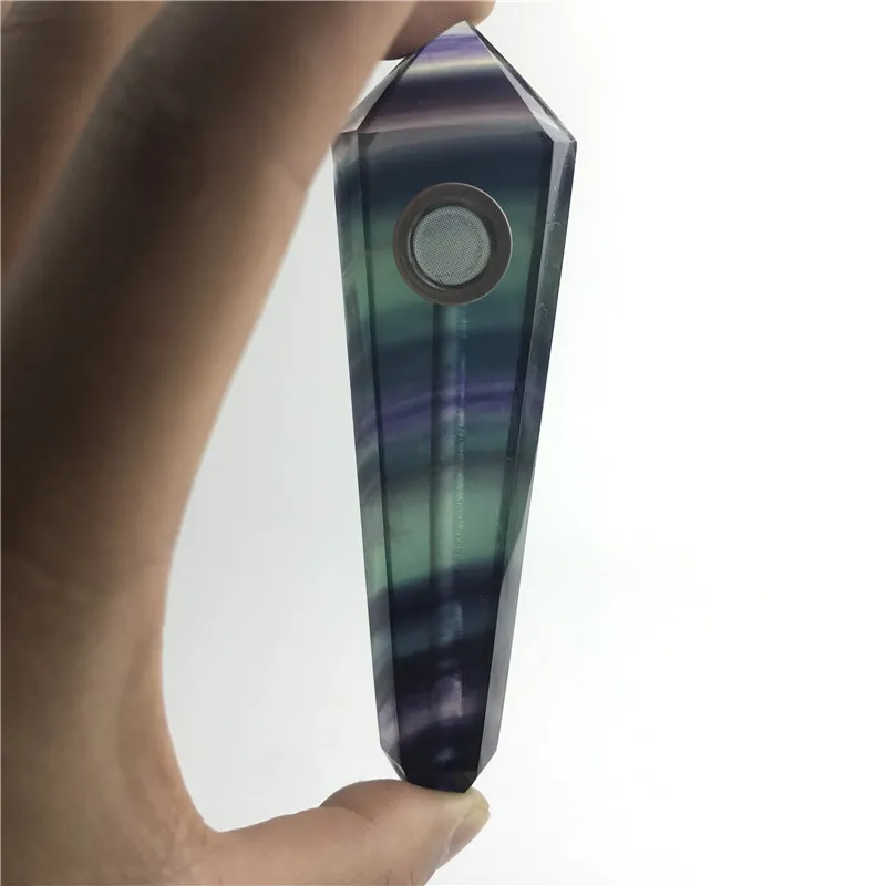 Natural Crystal Quartz Glass Pipes | Colorful Smoking Pipes Accessories ...