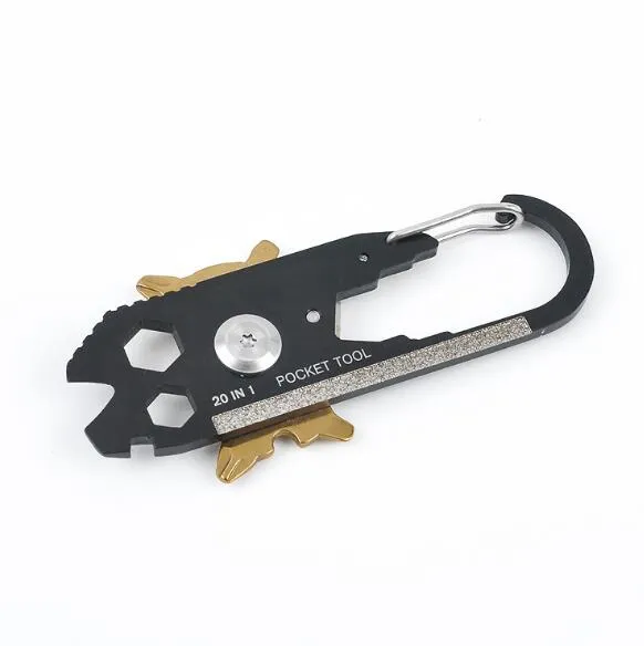 DHgate.com:20 in 1 EDC Outdoor Multi Tool Stainless Steel Keychain Key ...