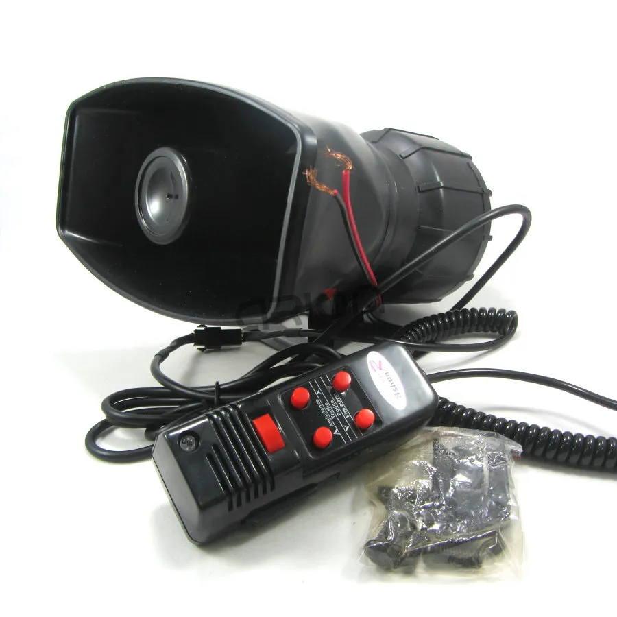 Loud 12V Car Warning Siren Alarm System W/ MIC, 1 5 Sound Styles From ...