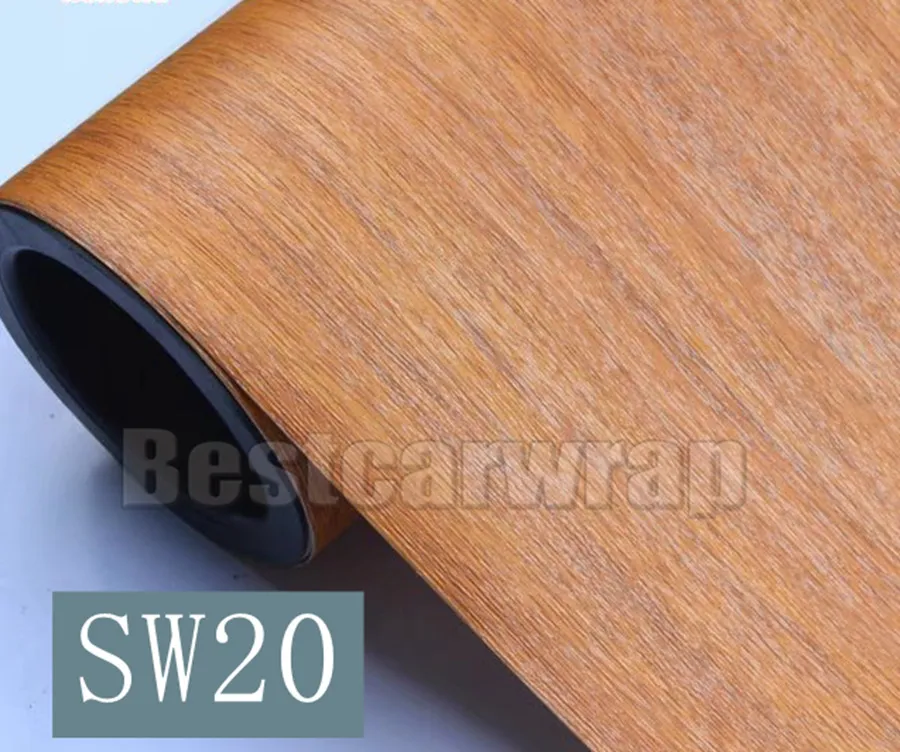 Teak Dark Wood Grain Vinyl Wrap 1.22x50m/Roll For Wall, Table, Cupboard ...