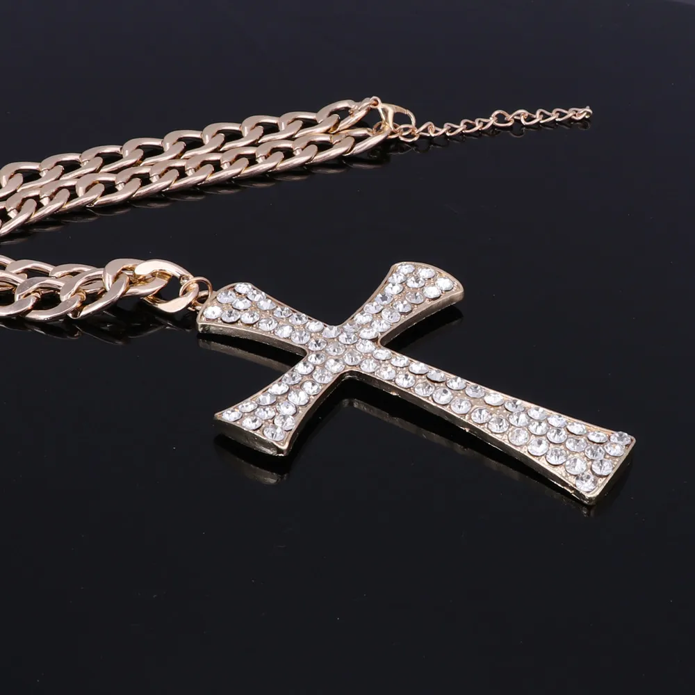 Gold Ethiopian Cross Silver Plated Jewellery Set With Crystal ...