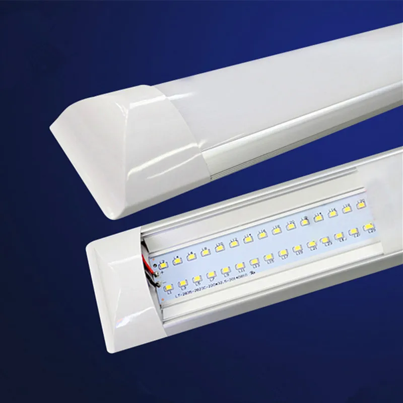 Ceiling LED Tube Lights Surface Mounted Batten Double Row T8 Fixture ...