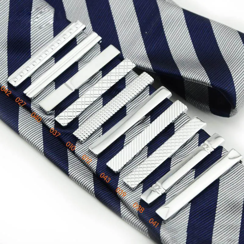 Long 4 Cm 10 Model High Quality Retail Short Silver Men Metal Necktie