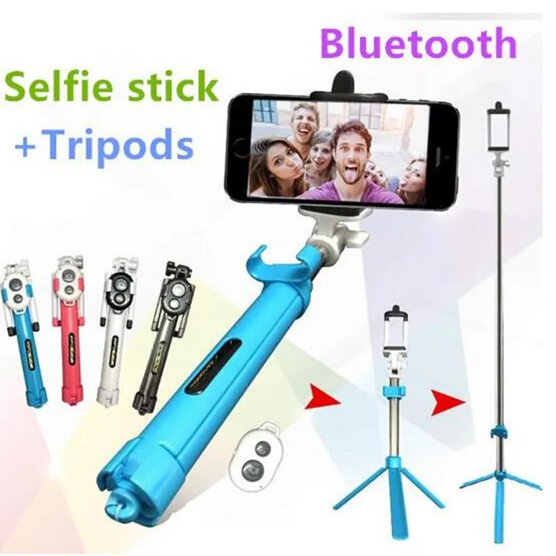 Tripods Holder Selfie Stick Bluetooth 3 In 1 Selfie Timer Monopods