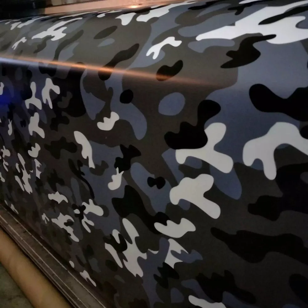 VINYL Full Car Wrap Film Black Blue White Camo Camouflage Truck ...