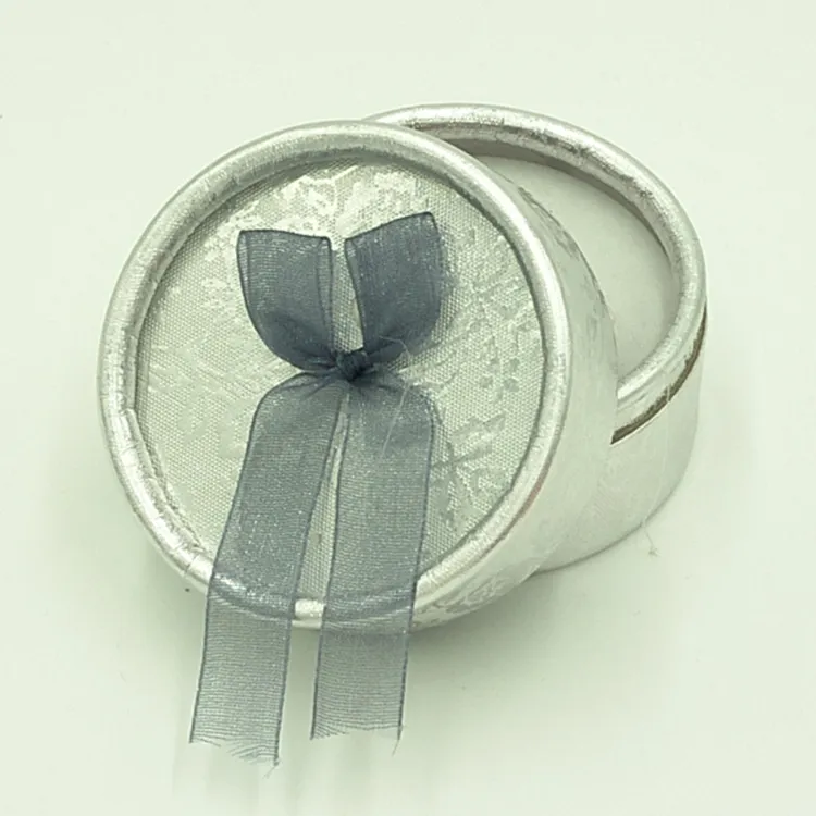 Jewelry Box For Earrings, Mini Jewelry Box: Multi Color Bow Small Round ...