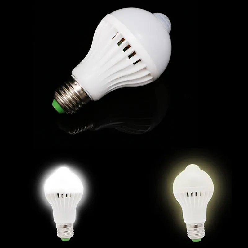 LED Motion Sensor Smart Life Light Bulb Light With PIR Infrared ...