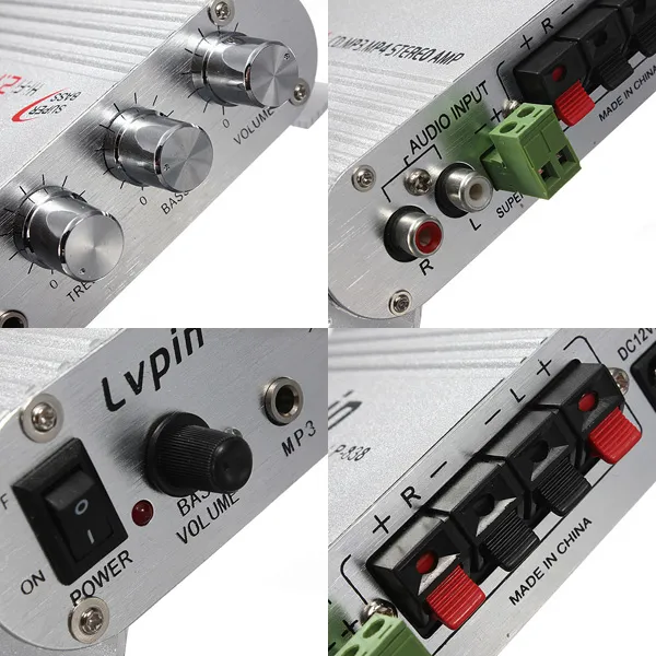 Mini Hi Fi CD MP3 Radio Car Auto Motorcycle Home Audio Stereo Bass ...