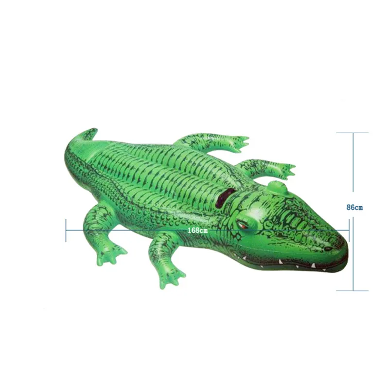 Crocodile Inflatable Float Green Crocodile Rider Inflatable Swimming ...