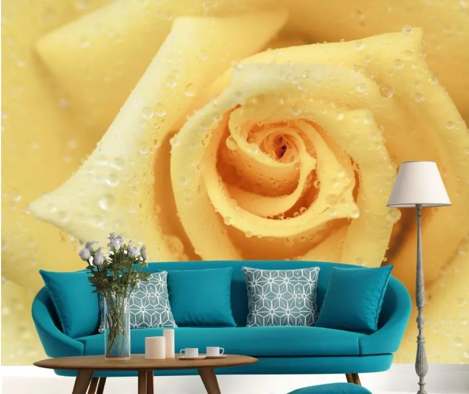 Yellow Rose Wallpaper 3d
