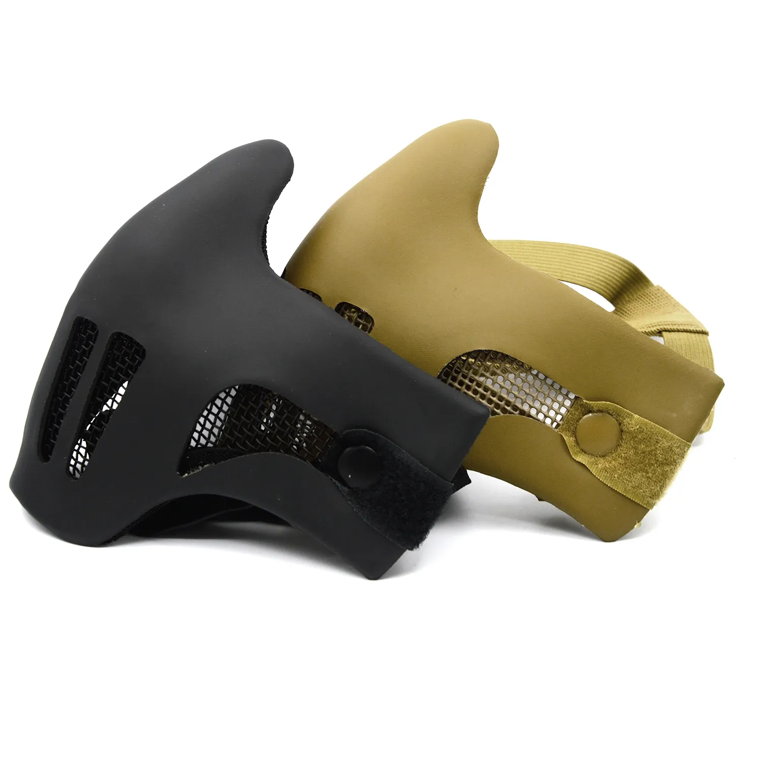 Taos Tactical Half Face non rebreather mask - Metal Steel Net Mesh for ...