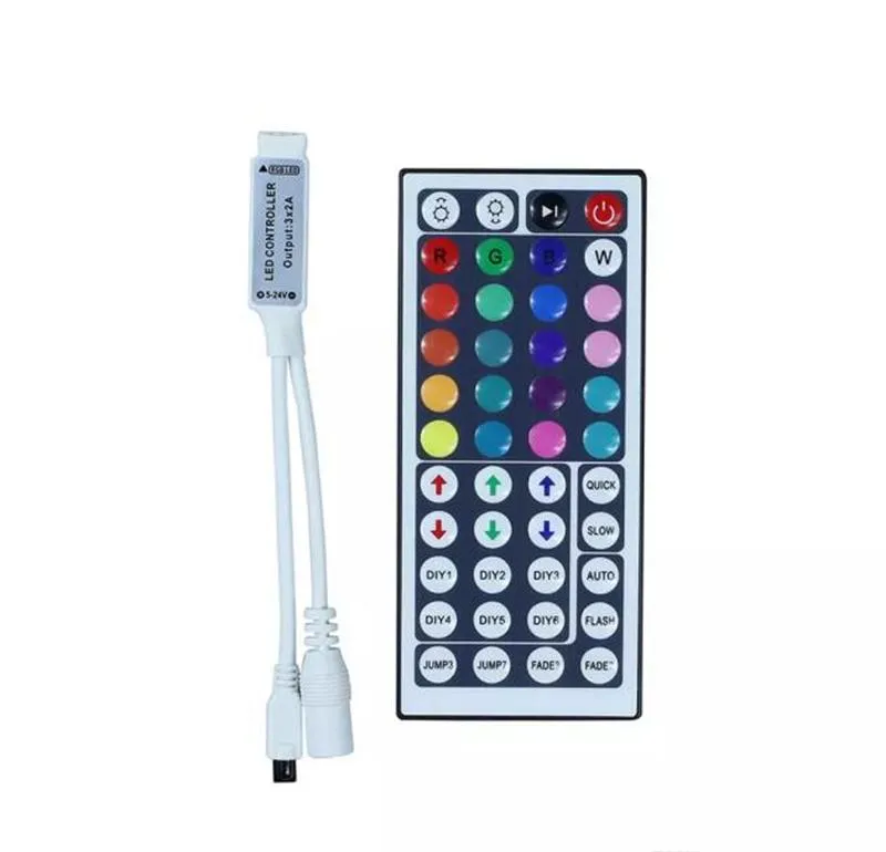 Wireless RGB LED Controller With 44 Keys Remote Dimmer For LED Strip ...