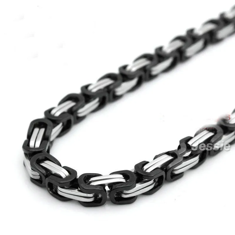 Mens Byzantine The Lunch Box Link Chain Necklace Wholesale Fashion ...