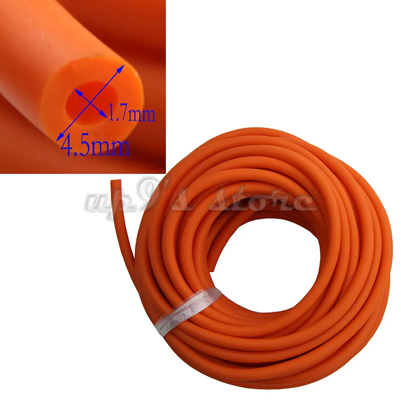 Length 10M Rubber Latex Tube, 1.7 mm ID, Elastica Bungee Slingshot ...