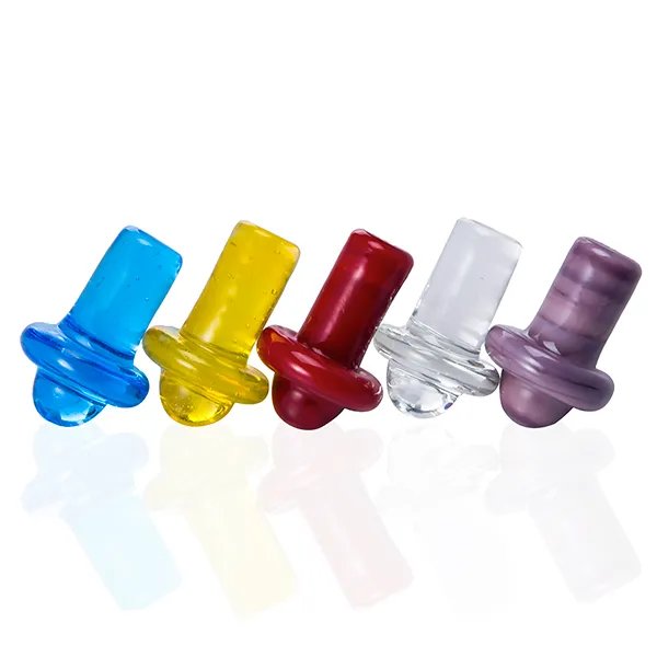 Glass UFO Carb Cap OD: 23mm Smoke Colored Caps For Quartz Banger Nail ...