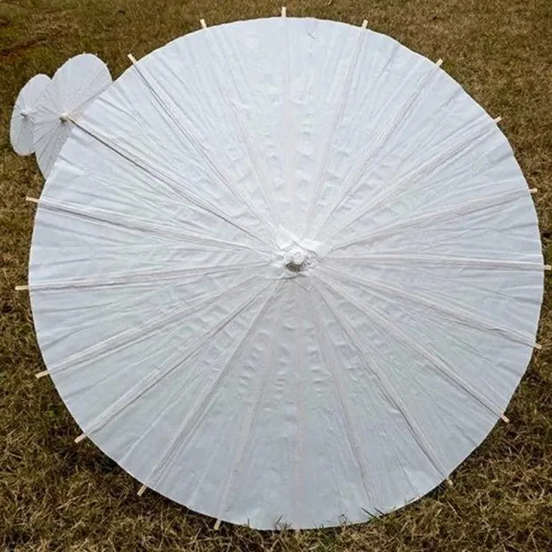 Mini Umbrella: White Paper Parasol Wedding Decoration, Craft Umbrellas ...