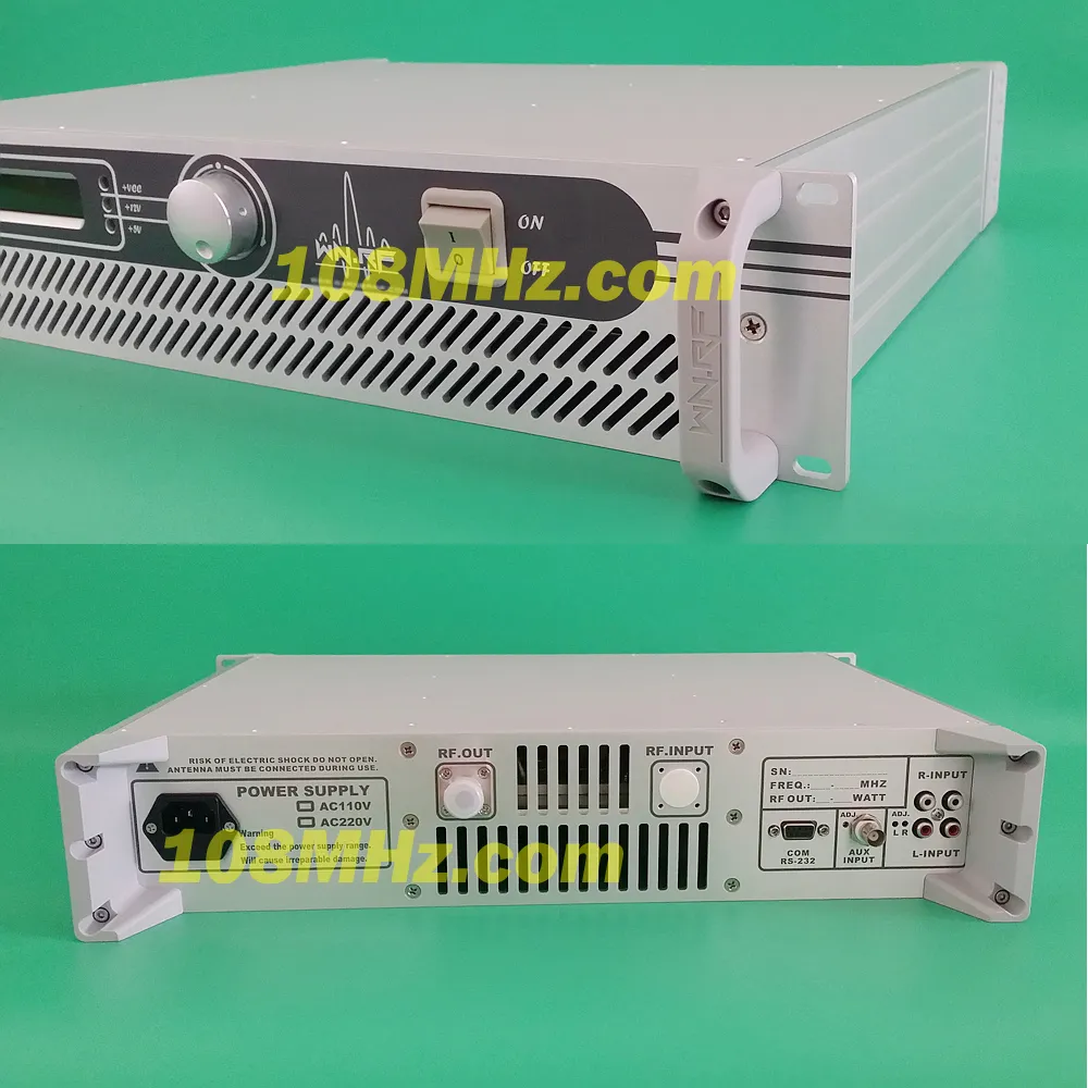 80W 87.5MHz 108MHz LCD PLL Mono/Stereo Radio Broadcast Station FM ...