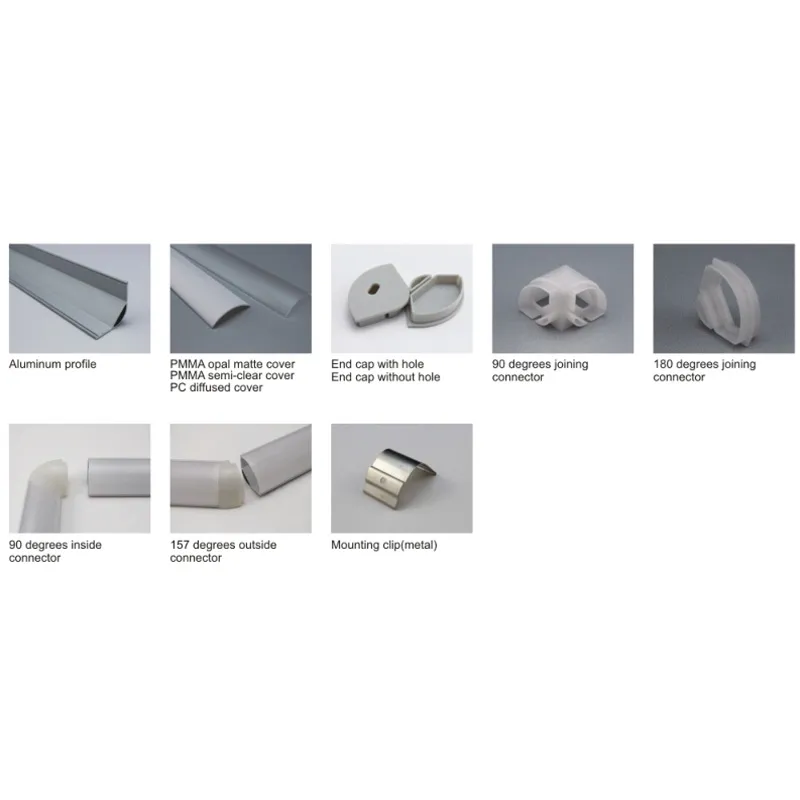 Aluminum LED Strip Light Channel 60 Degree Angle, 20.2mm Inner Width ...