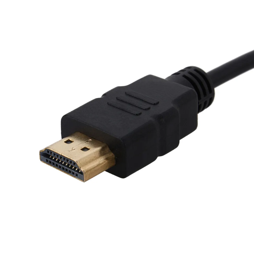 Premium Version 6ft 1.8M Gold HDTV HD MI To VGA Male HD15 Video Adapter ...