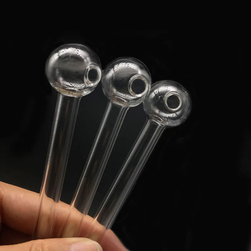 4Inch Pyrex Glass Oil Burner Pipe Cheap Clear Glass Water Pipes Bubbler ...