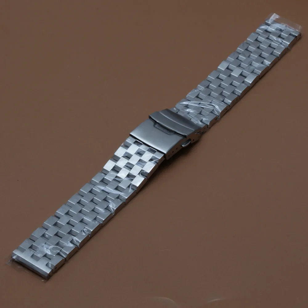 18mm Wrist Watch Band Matte Stainless Steel Watch Strap With Safety ...