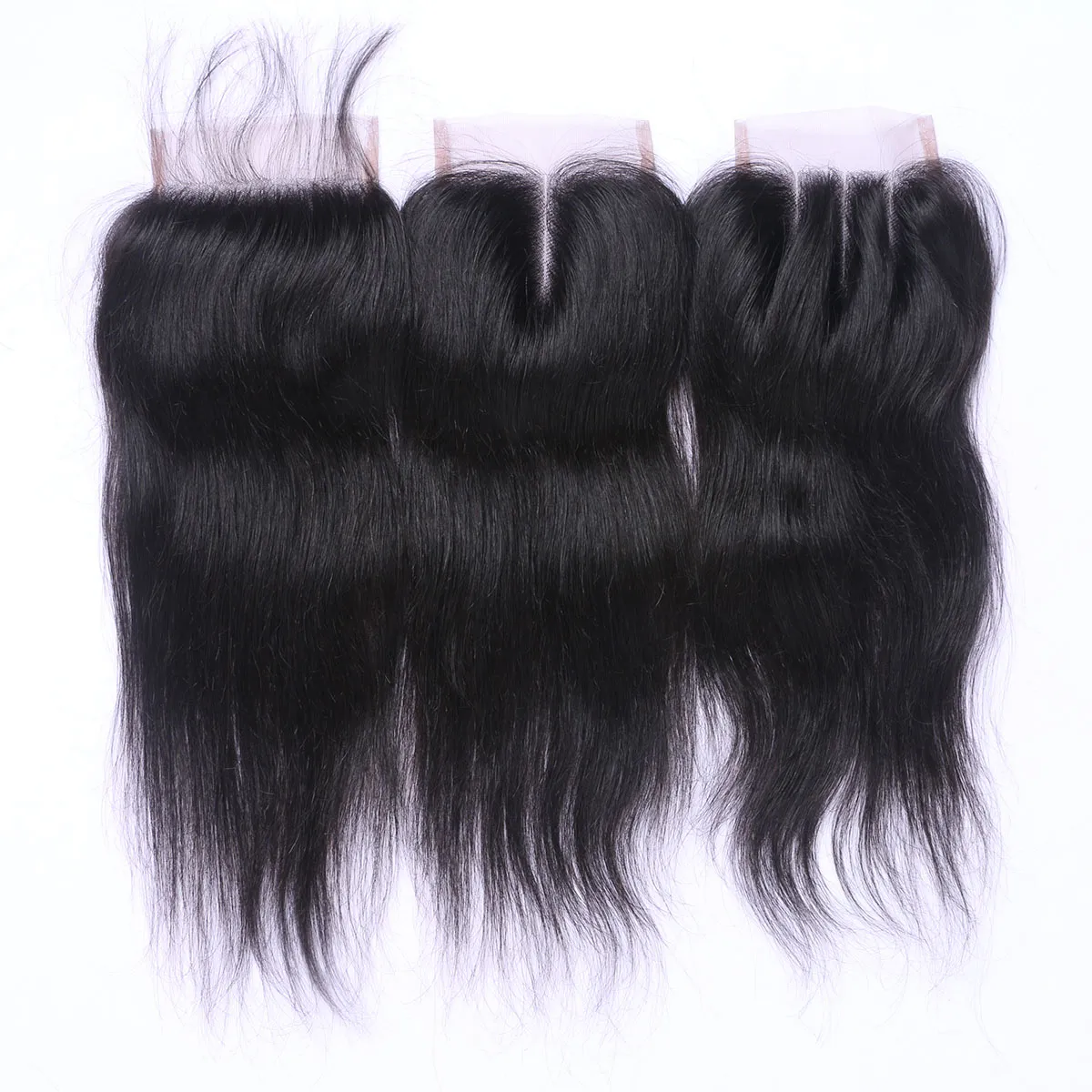 Premium 4x4 Lace Closure: Virgin Remy Human Hair Weave - Natural Black ...