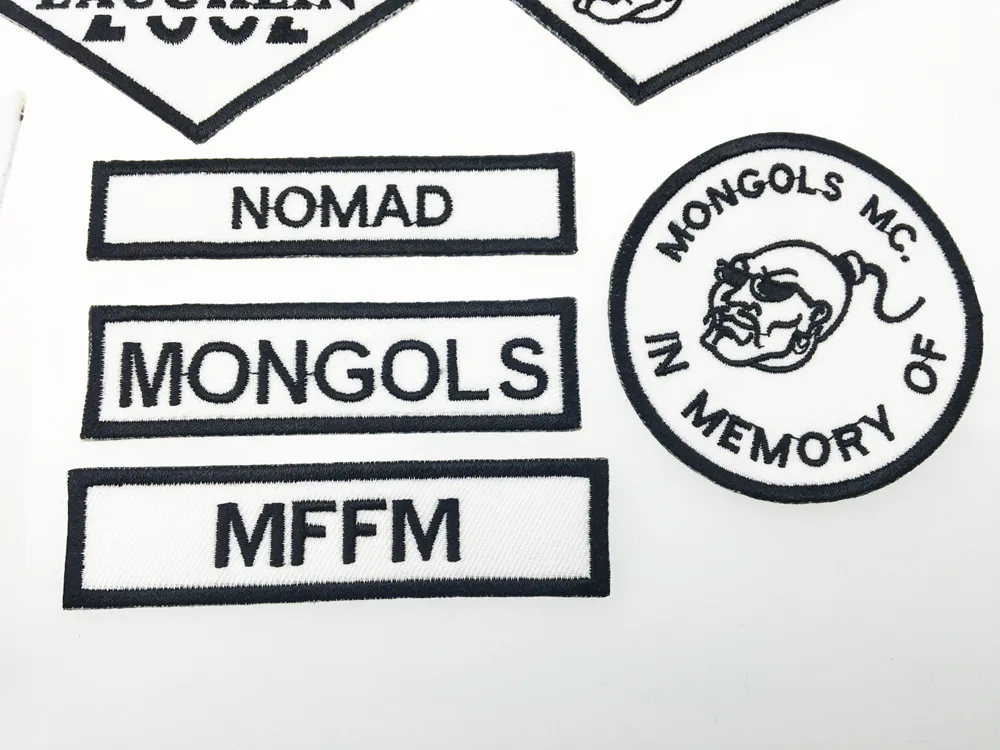 MONGOLS NOMAD MC Biker Vest Embroidery Patches 1% MFFM IN Memory Iron ...
