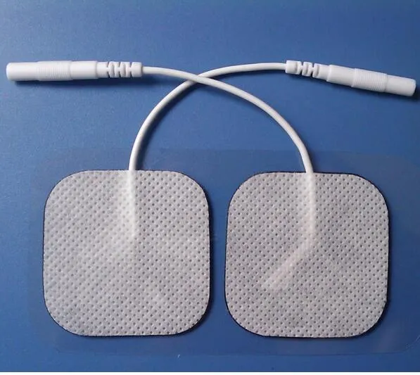 100 Self-Adhesive Electrode Gel Pads - 40x40mm TENS Machine Pads, Long ...