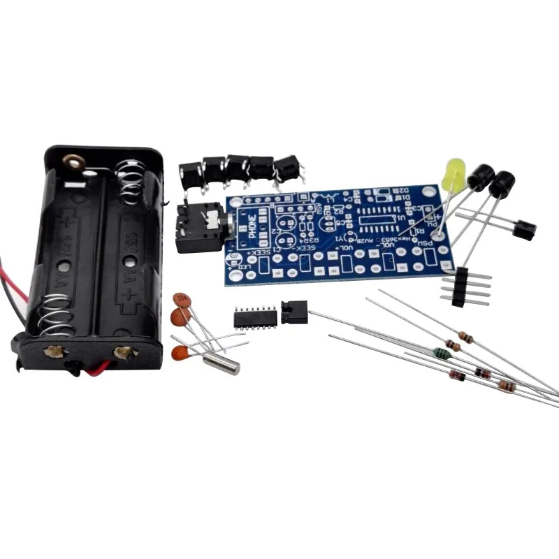 '2024 DIY Stereo Wireless FM Radio Kit | Build Your Own 5 Key Receiver ...