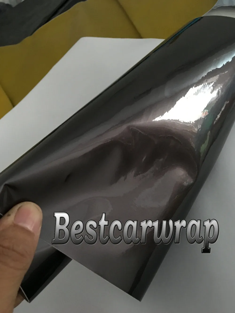 Gunmetal Metallic Gloss Gray Vinyl Car Wrap Film With Air Release ...