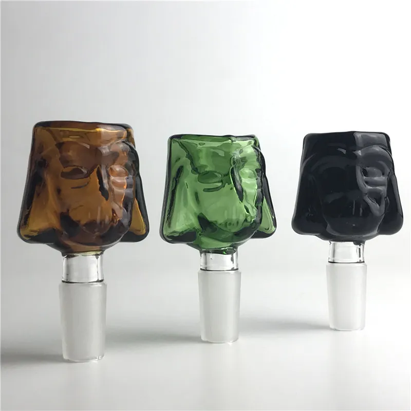 14mm 18mm Colored Glass Bowl With Thick Pyrex Green Black Brown ...