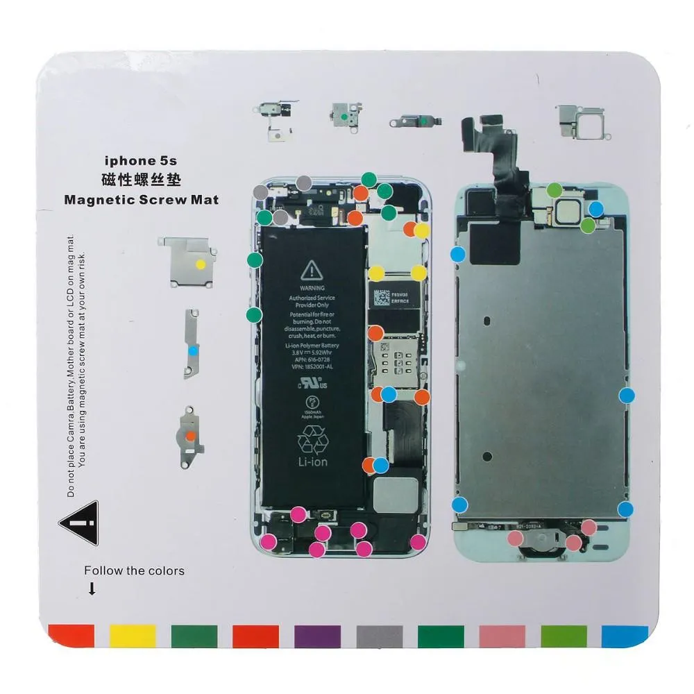 Magnetic Screw Chart Mat Magnetic Lcd Screen Tepair Tool For IPhone 5 ...