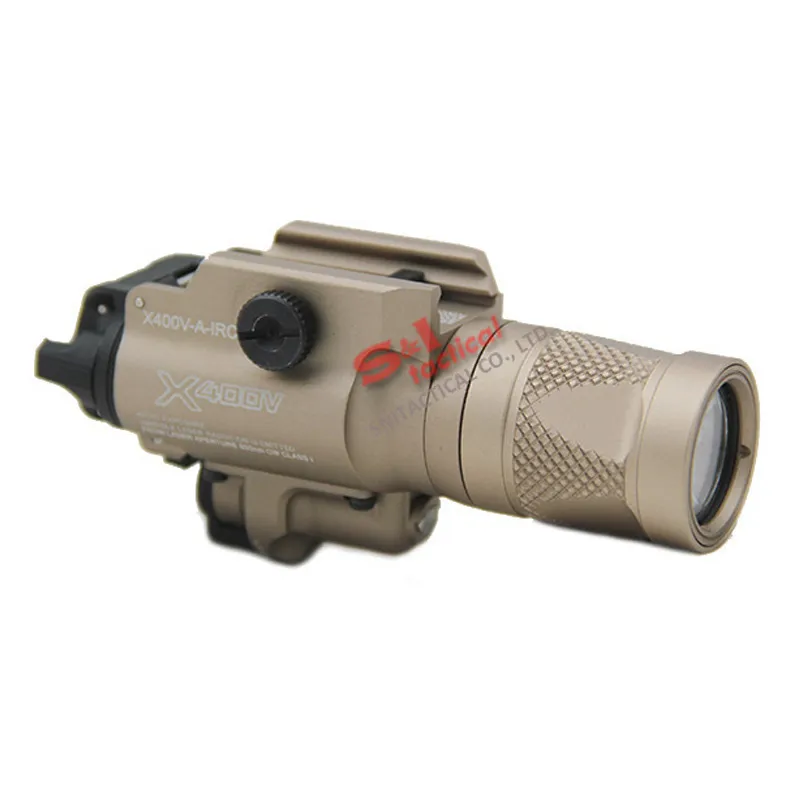 IR Flashlight Tactical Gun Light: LED White & IR Output With Red Laser ...