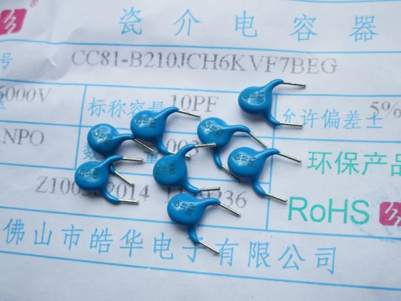 Wholesale High Voltage Ceramic Capacitors 6kv 10pf 6kv 10J NPO Material ...