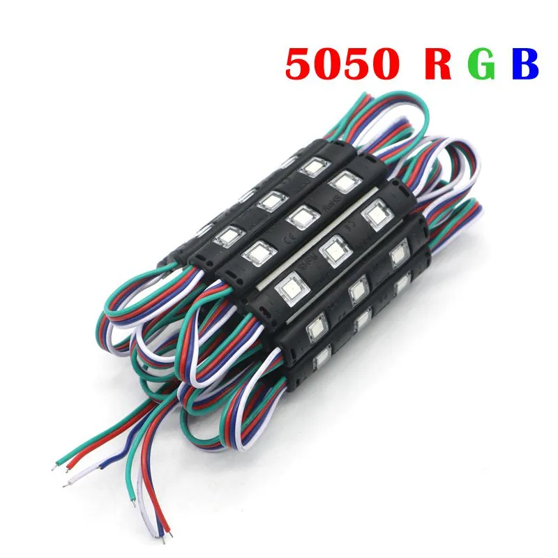 Waterproof RGB Pixel Led Module With Lens 1000x 5050 SMD 3LEDS, DC 12V ...