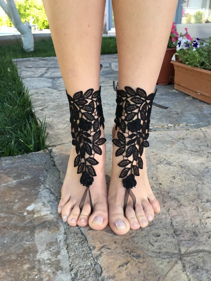 Black lace wedding shoes 60 photos - Vianawedding.com