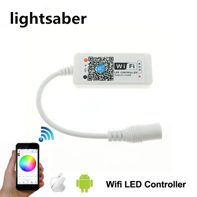 LED Mini WiFi RGBW Controller With 24 Key Remote Wireless RGB/RGBW LED ...