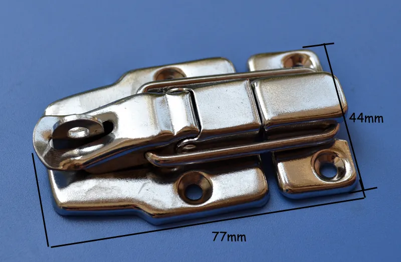 Wood Box With Lock Metal Hasp Clasp Secure Toolbox Latch, Decorative ...