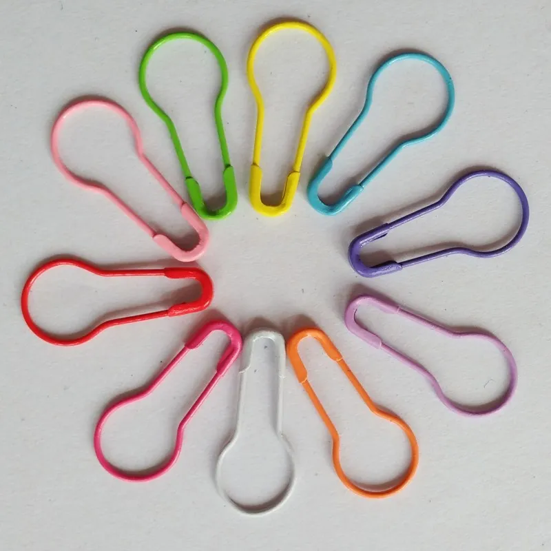 NEW SIZES! Locking Stitch Markers Set Of In Pear Shaped/Bulb Shaped ...