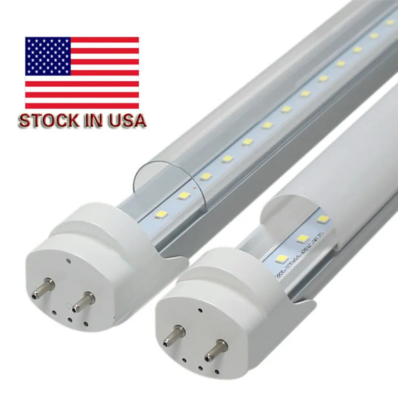 2024 4ft LED T8 Tube Light 18W/22W Bi Pin, Double Row, Replace Regular ...