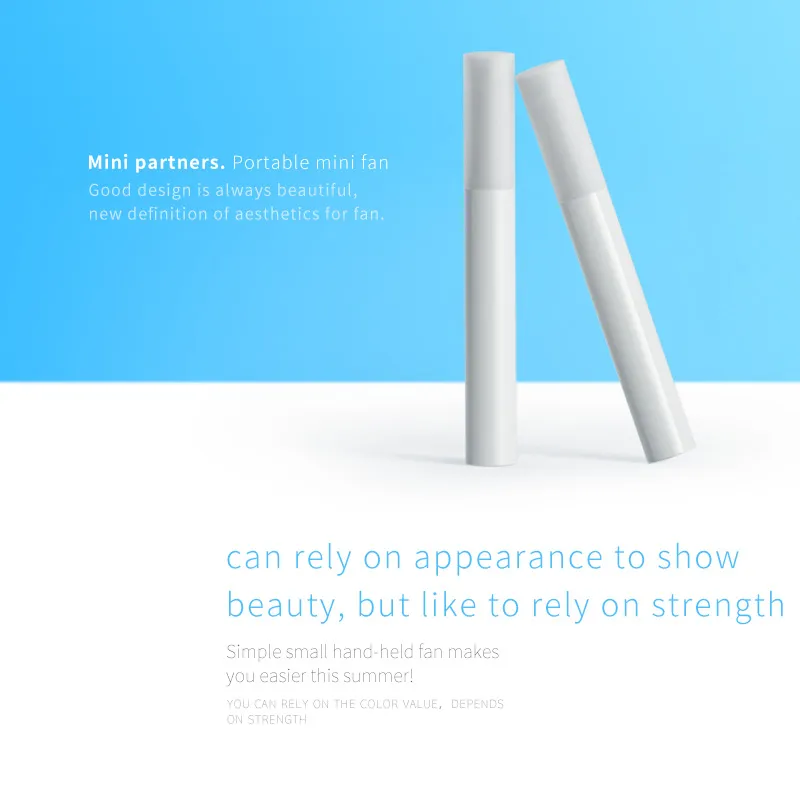 Portable Mini Handle Cooling Fan Battery Powered Slim Fan Stick For ...
