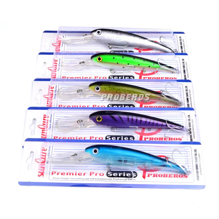 Premium Big Minnow Fishing Lure Set - 20cm, 41g Deep Diving Crankbaits ...