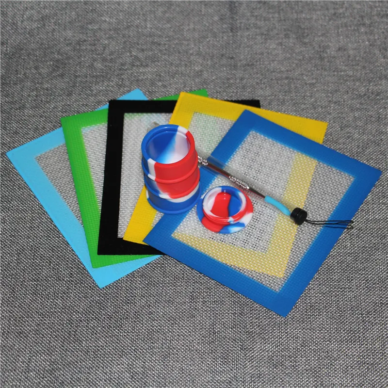 Premium Silicone Dab Kit: Wax Containers, Non-Stick Mat & Dab Tool Set ...