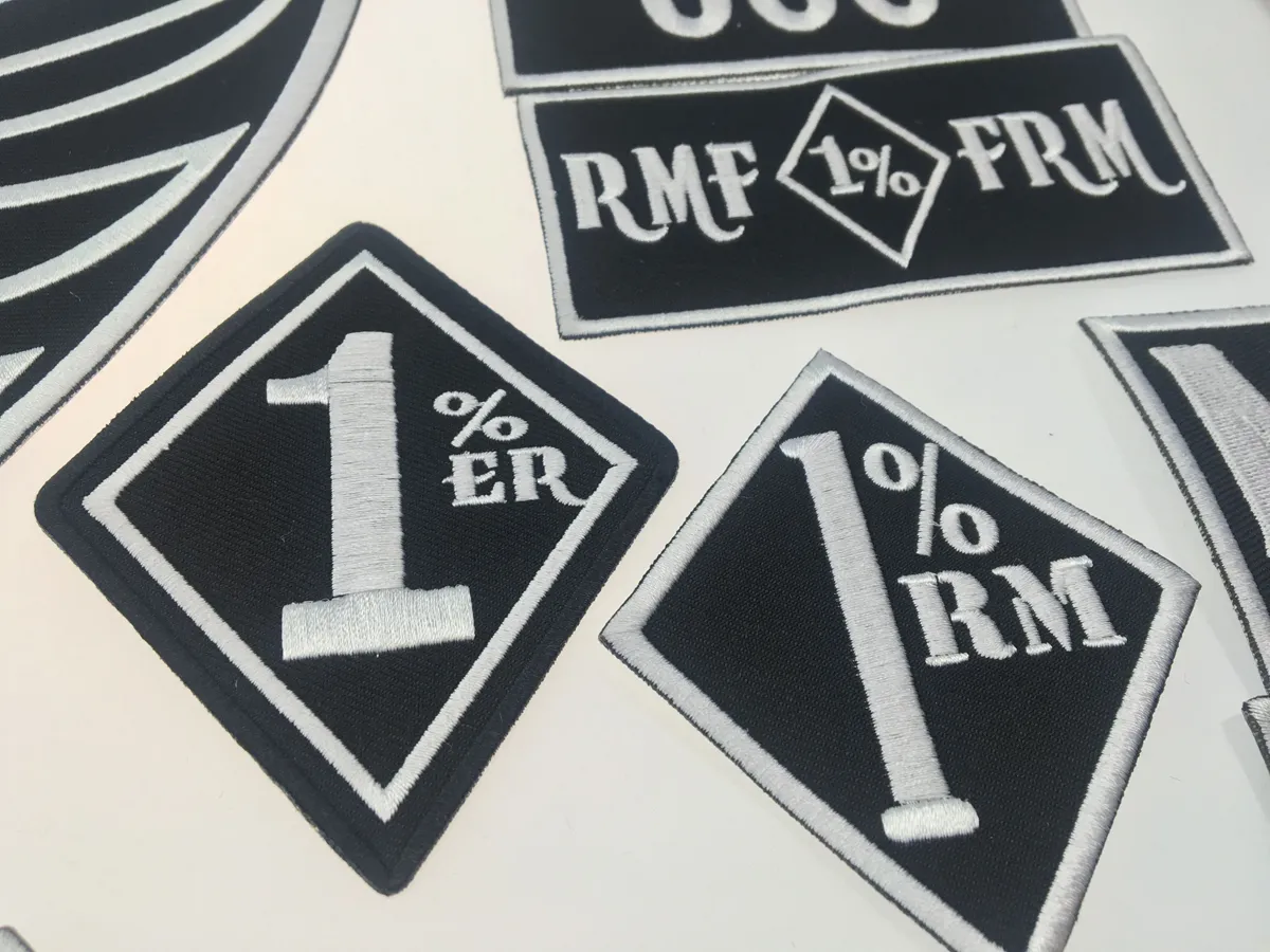 Original Rock Machine Motorcycle Embroidery Biker Badge Large Size ...