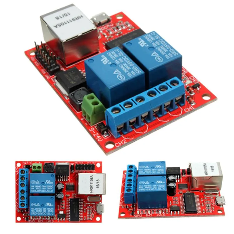 Ethernet Kit LAN Ethernet 2-way Delay Switch TCP/UDP Controller Module WEB Server | Thailand ...