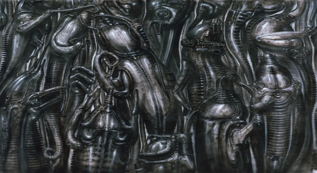 Poster Art Hr Giger Li II Poster Tecido 43 X 24 Decor 04 De $12.05 | DHgate