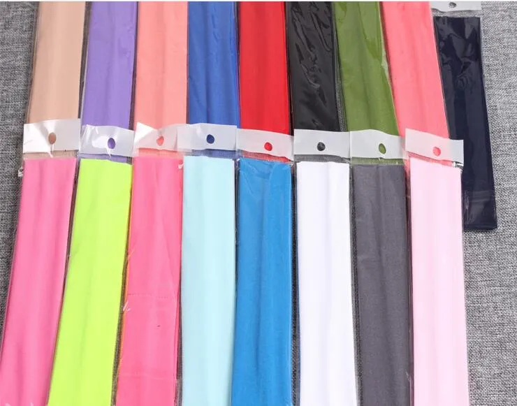 DHgate.com:Solid Color Headbands Stretch Headband,hair headwraps mix ...