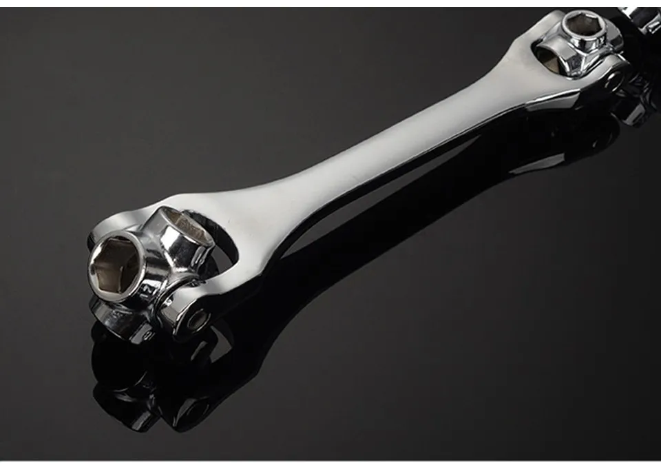 Adjustable Socket Wrench 8 In 1 Universal Multi Tool Spanner With 12 19 ...
