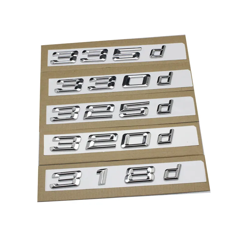 BMW 3 Series Emblem Sticker - New Design 3D Rear Lettering for E46 E90 ...